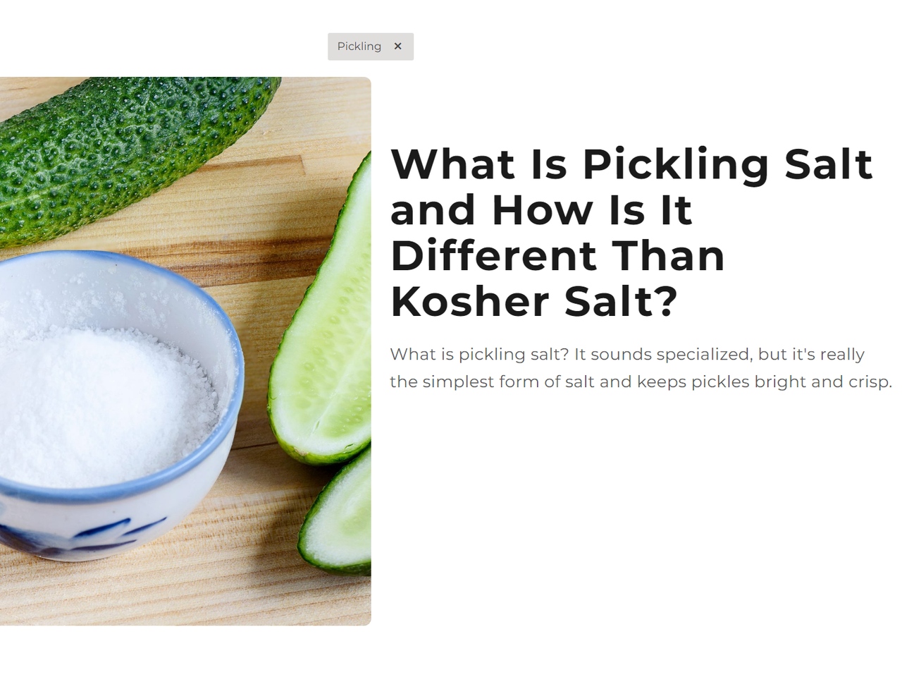 Pickling Salt and Other Canning Supplies – Twice as Tasty